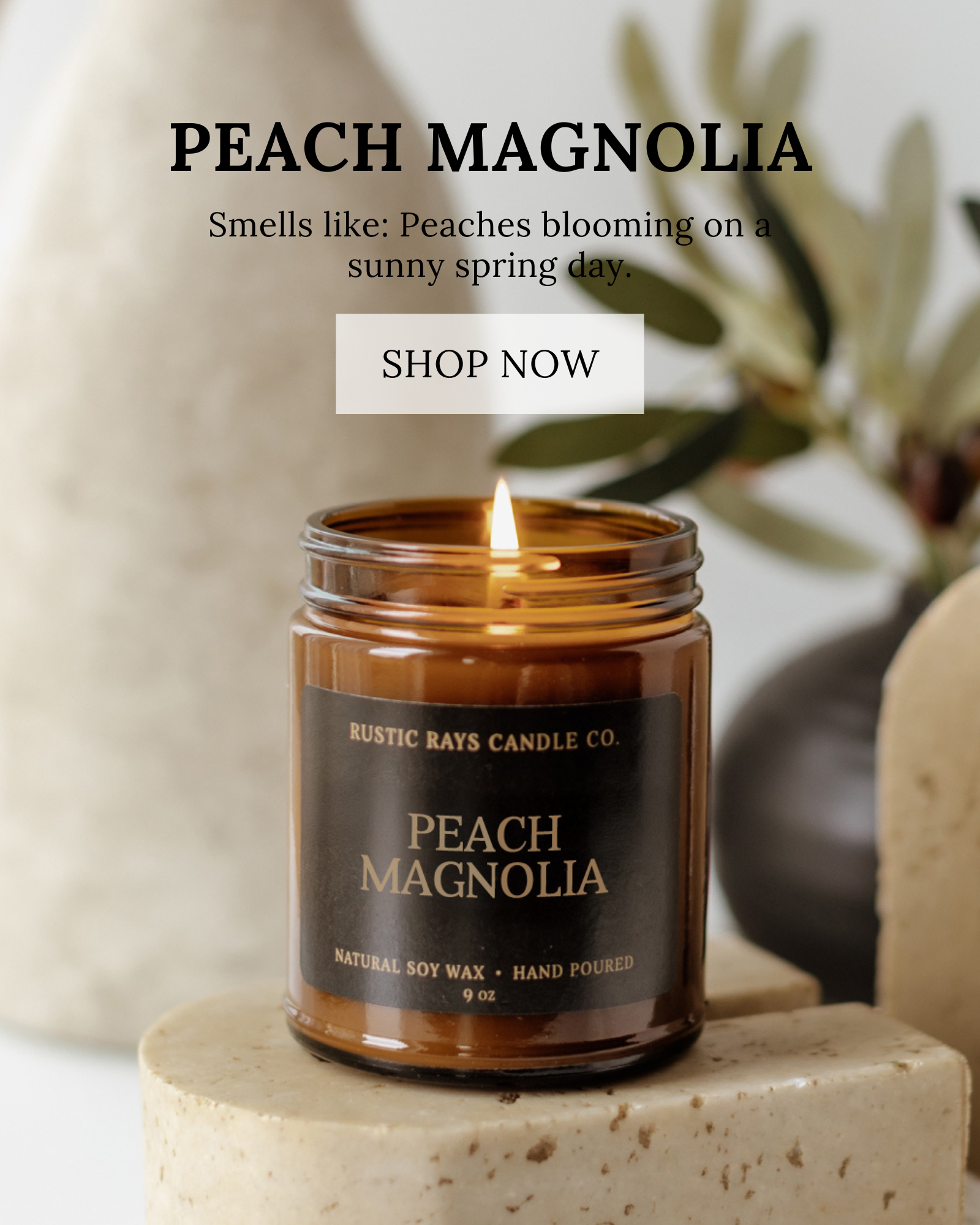 Peach Magnolia – Rustic Rays Candle Co.