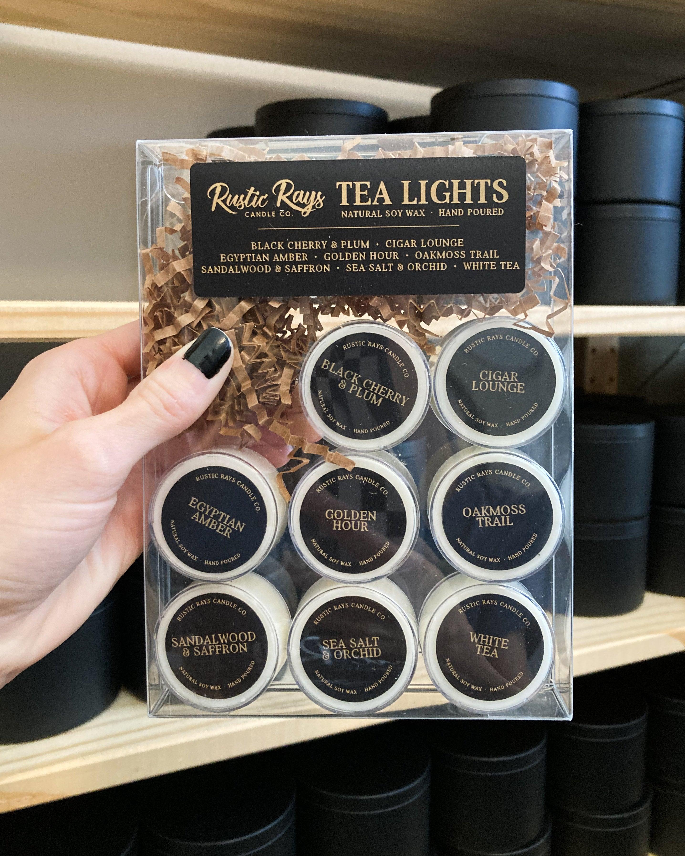 Signature Scents Sample Box | Tea Lights – Rustic Rays Candle Co.