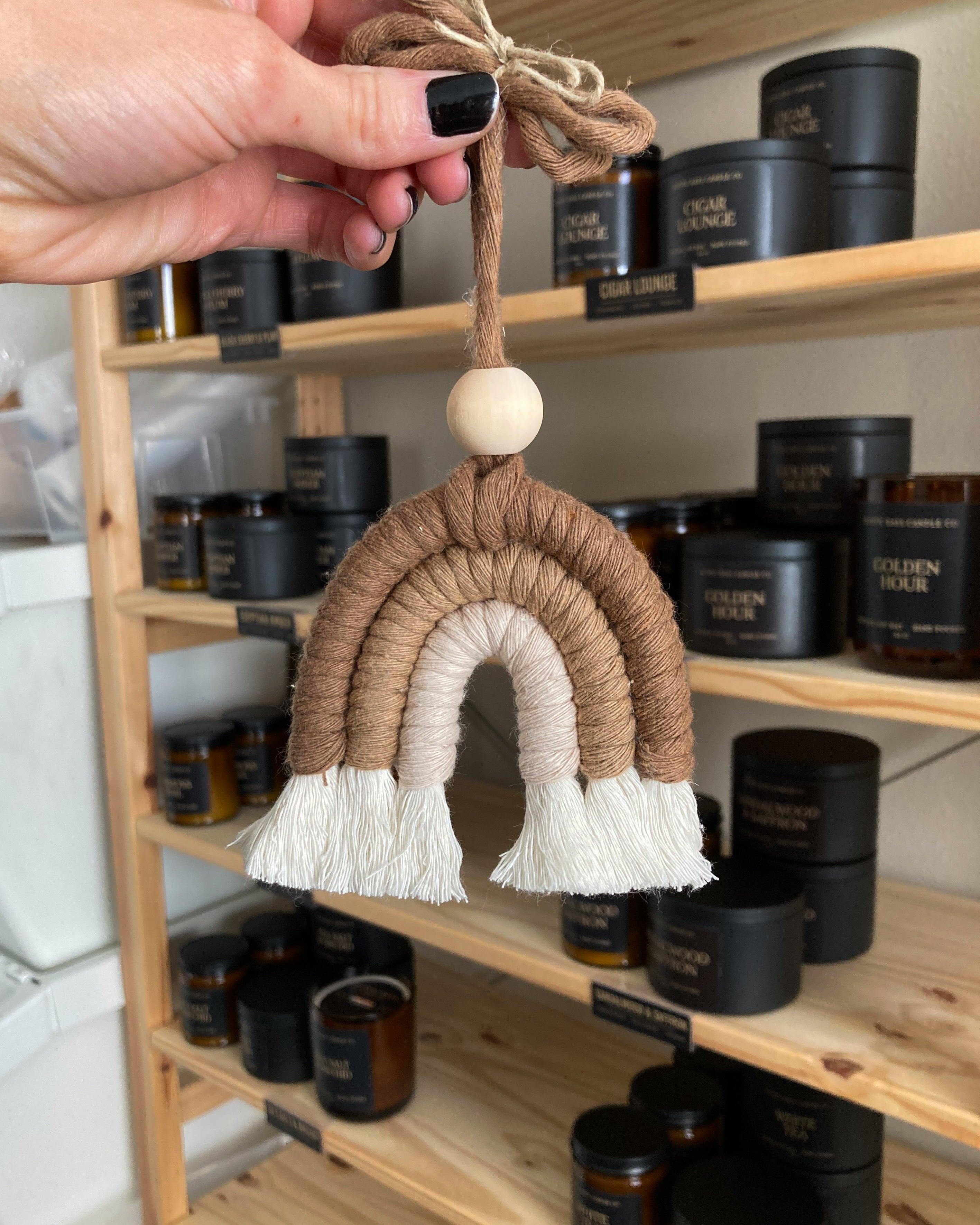 Rainbow Hanging Diffuser with Oil | Latte – Rustic Rays Candle Co.